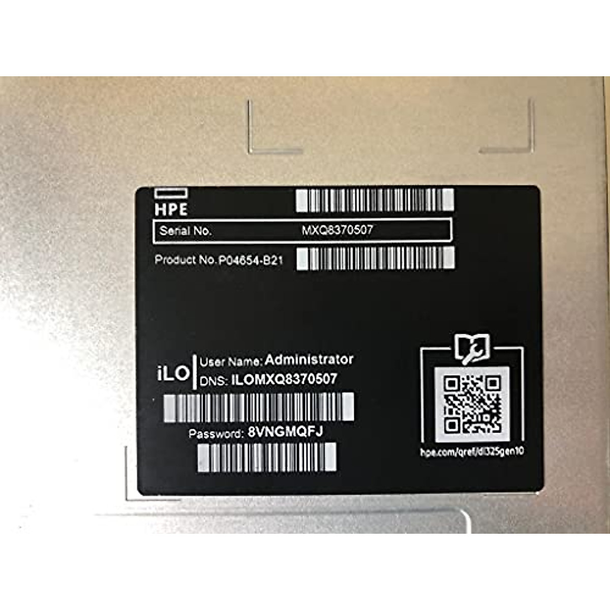 ProLiant DL325 Gen10 Server TPS-I007