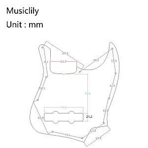 Musiclily 10 Hole Jazz Bass Pickguard J Bass Scratch Plate for 4 String USA/Mexican Fender American Standard Jazz Bass Modern Style, 4Ply Tortoise Shell
