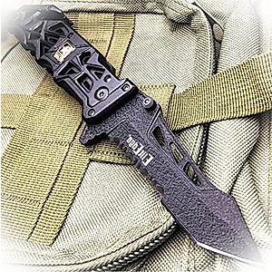 New 9" MILITARY Tactical US ARMY Spring Open Assisted Folding Combat Pocket Knife Camping Outdoor Pro Tactical Elite Knife BLDA-0687