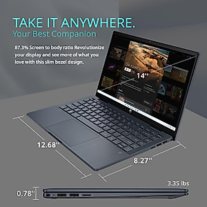 HP Pavilion x360 2-in-1 Laptop, 14" Full HD Touchscreen, Intel i3-1215U, 8GB DDR4 RAM, 1TB PCIe SSD, Intel Iris Xe Graphics, HD Camera, B&O Audio, Windows 11, Blue, 32GB Hotface USB Card