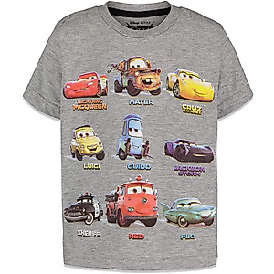 Disney Pixar Cars Lightning McQueen Tow Mater Toddler Boys 3 Pack Graphic T-Shirts Multicolor 5T