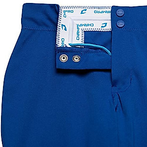 Champro Girls' Standard Fireball Low-Rise Knicker-Style Fastpitch Softball Pants in Solid Color with Reinforced Knees, Royal, Large