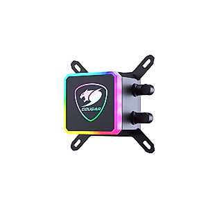 Cougar Aqua High-Performance CPU Liquid Cooler with Vibrant and Dazzling RGB LED Pump Head and a Remote Controller (Aqua 120) (3MAQU120.0001)