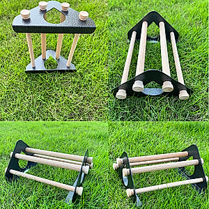 Baby Chick Perch, Durable Natural Wooden Roosting Bar for coop and brooder, Training Chicken Roosting Perches for Mini Baby Chicks, Metal Frame Easy to Assemble and Clean, Fun Toys for Chick