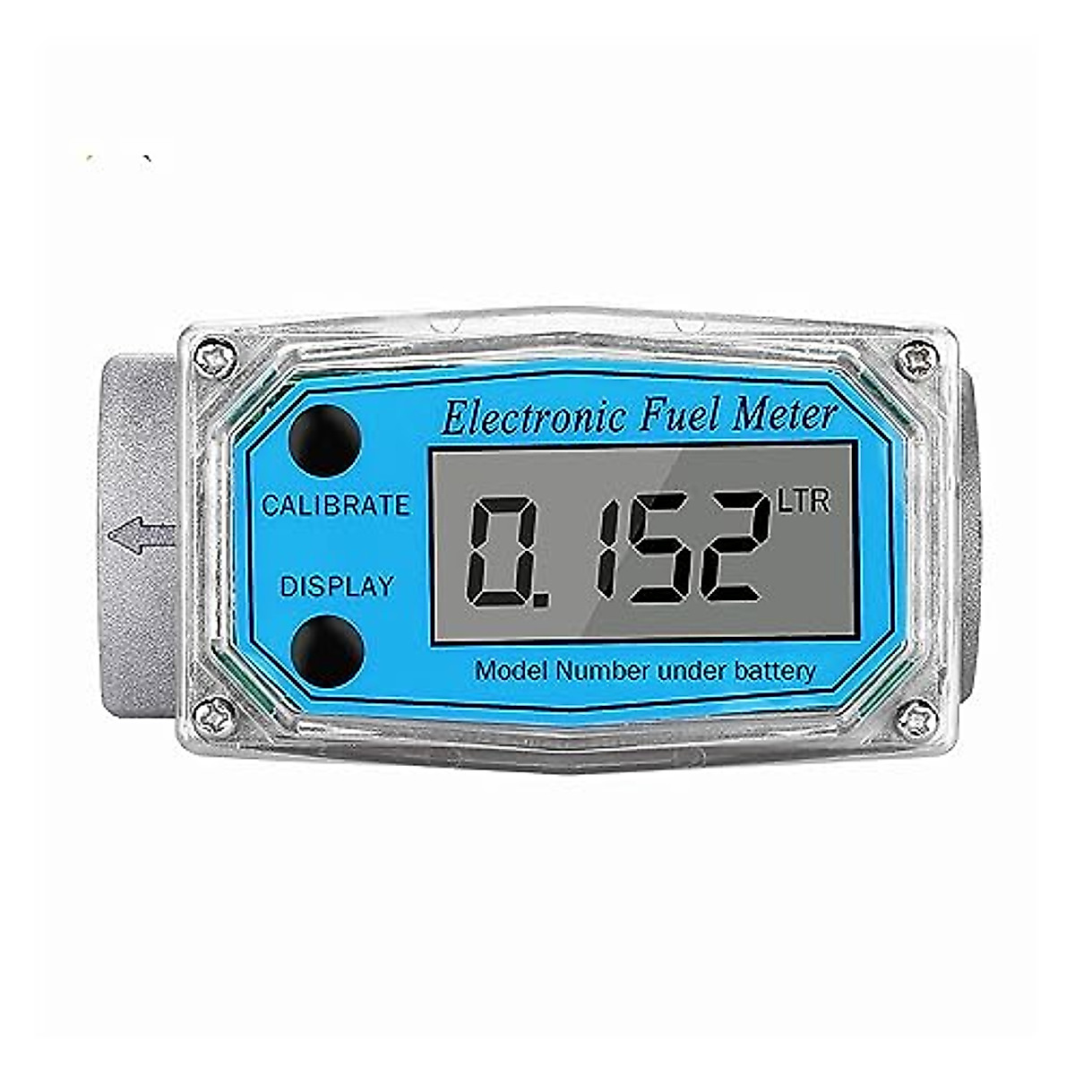Flow Control Meter Digital Flow Meter, Flowmeter Gauge 1" NPT LED Digit Fuel Meter, PCB Flow Indicator Sensor Counter Used in Petroleum,Food, Etc.