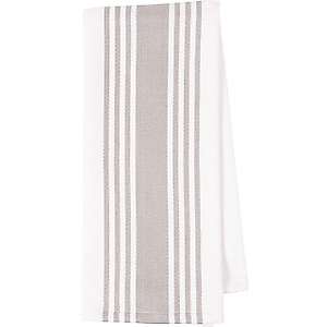 KAF Home Kitchen Towels, Set of 4 Absorbent, Durable and Soft Towels | Perfect for Kitchen Messes and Drying Dishes, 18 x 28 – Inches, Drizzle, Small