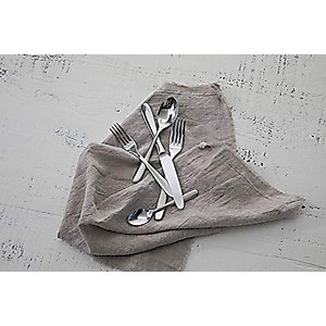 Fortessa Grand City Flatware 20 Piece Set, 10", Silver,