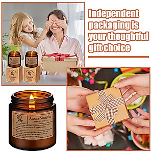 Conelist 2 Pack Candles for Home Scented Aromatherapy Candles for Women Soy Wax Candles Jar Candles Lavender Candle Scented Candles Gift Set for Women Birthday Coworker Employee Anniversary