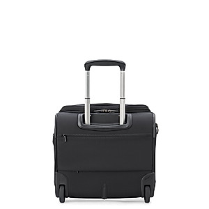 DELSEY PARIS Helium DLX Softside Luggage Under-Seater with 2 Wheels, Black, Carry on 16 Inch