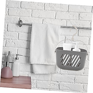 Cabilock bathroom hand basket kitchen organzier hanging shower basket bathroom hanging basket toiletry storage basket plastic storage basket plastic hamper portable shower shower tote
