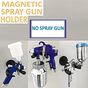 Magnetic Paint Spray Gun Holder Stand Hanger - Strong Magnet - No Scratches to The Surface - No Spray Gun