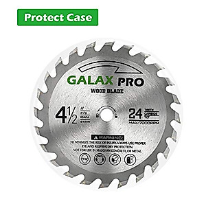 GALAX PRO Saw Blade Set, Pack of 4 Assorted 60T HSS Metal/24T TCT Wood/Diamond 4-1/2-Inch Circular Saw Blade with 3/8" Arbor for Fast Cutting…