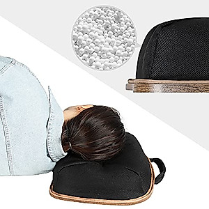 SONGMICS Lap Desk, Bed Tray, Laptop Table with Handle, Cushion, 12.6 x 15.7 x 3.1 Inches, Rustic Brown ULLD109B01