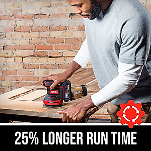 SKIL PWRCore 20 Brushless 20V 5-Inch Random Orbital Sander, Includes 2.0Ah Lithium Battery and PWRJump Charger - SR660302