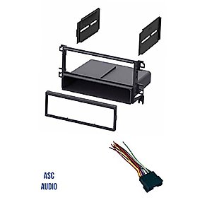 ASC Car Stereo Radio Dash Kit and Wire Harness for installing a Single Din Radio for some 2001 - 2006 Hyundai Elantra, 2001 - 2006 Hyundai Santa Fe, 2002 - 2005 Hyundai Sonata, 2003-2008 Tiburon