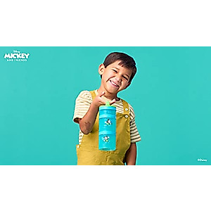 Whiskware Disney Stackable Snack Containers for Kids and Toddlers, 3 Stackable Snack Cups for School and Travel, Mickey and Minnie