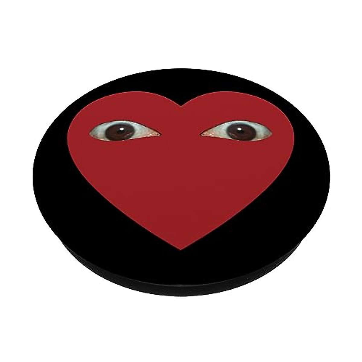 Weirdcore Aesthetic Weird Heart With Human Eyes Oddcore PopSockets Standard PopGrip