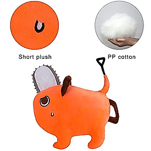 COIEROEIR Pochita Plush Stuffed Animal Plush Toy Soft Throw Pillow Decorations, Anime Cosplay Plush Doll, Suitable for Children's Birthday Party Christmas Kids and Students Gifts