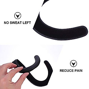 Hemobllo VR Face Cover Cushion Replacement PU Foam Soft Eye M-Ask Pad Compatible for Oculus Rift Cv1 VR Black