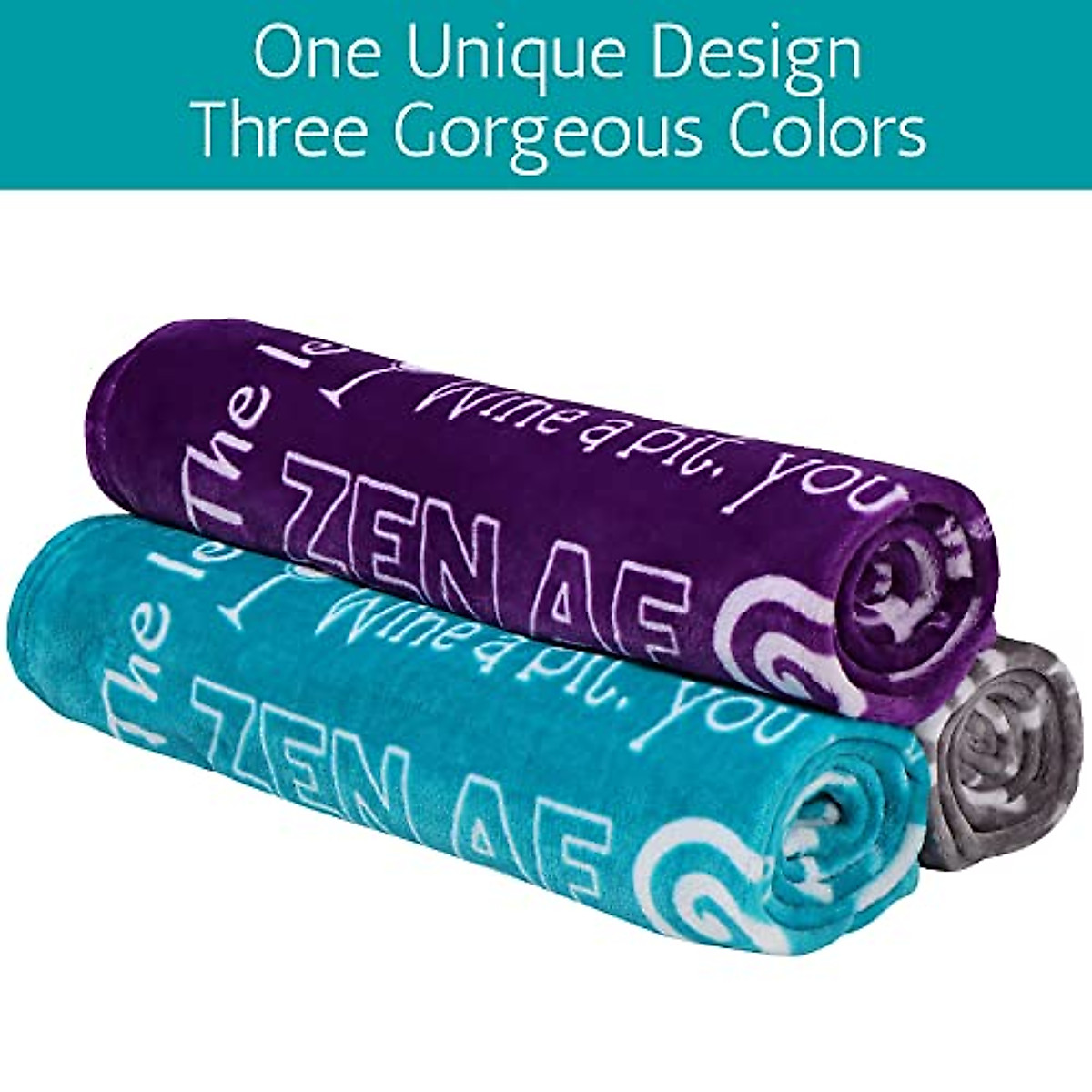 FILO ESTILO Funny Healing Gifts for Someone Who is Sick, Get Well Blanket, After Surgery Gifts, Care Package for Sick Friend or Cancer Patients, Unique Fun Sarcastic Stress Relief Gift (Teal)