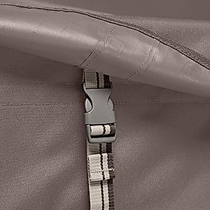 Classic Accessories Ravenna Water-Resistant 162 Gallon Deck Box, Patio Furniture Covers,Dark Taupe