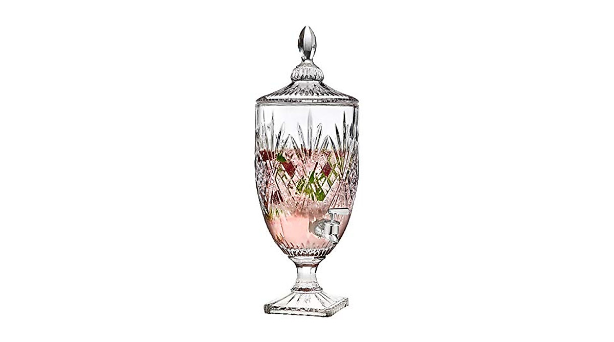 Godinger Dublin Crystal 1-Gallon Iced Beverage Dispenser