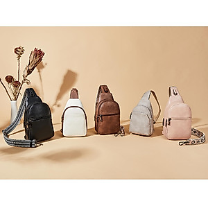 Shrrie Small Sling Bag for Women Fanny Pack Crossbody Bags for Women Trendy,Chest Bag for Women Men for Travel