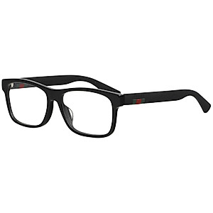 Gucci Rectangular Eyeglasses GG0176OA 001 Black 56mm 0176