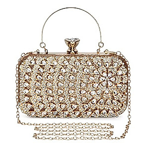 UBORSE Women Clutch Bag Glitter Rhinestone Evening Bag Elegant Evening Purse for Women Wedding Party Purse Handbag