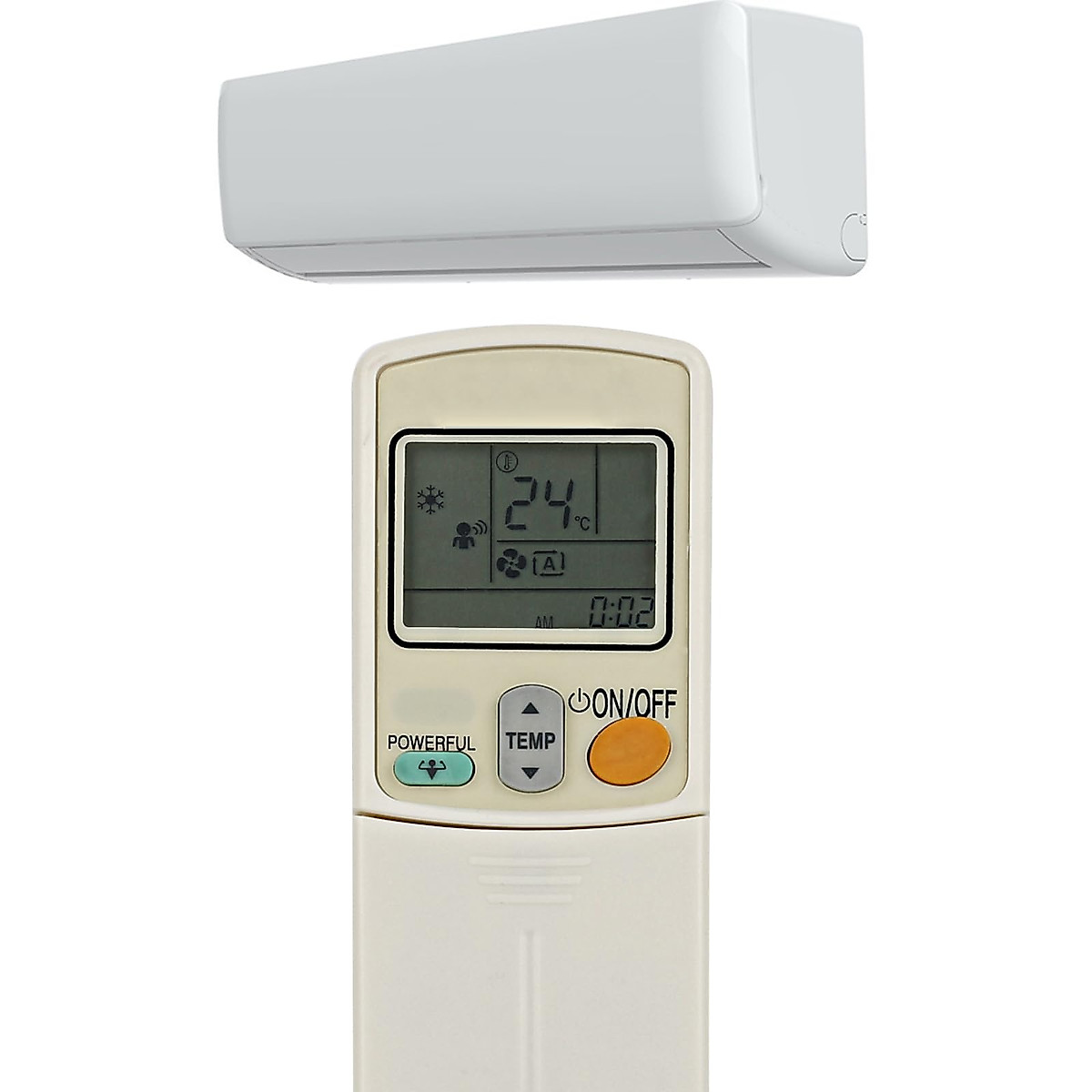 Universal Remote Control for Air Conditioner Easy to Use and Compatible for ARC423A2 423A1 423A3 423A13 423A18 Remote Control with LCD Display for