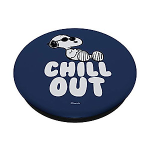 Peanuts Chill Out Snoopy PopSockets PopGrip: Swappable Grip for Phones & Tablets