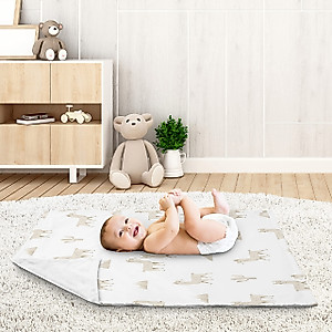 Sweet Jojo Designs Boho Llama Baby Boy Girl Blanket Receiving Security Swaddle for Newborn Toddler Nursery Gender Neutral Beige Taupe Tan Bohemian Southwest Aztec Watercolor Mountain Cactus Farmhouse