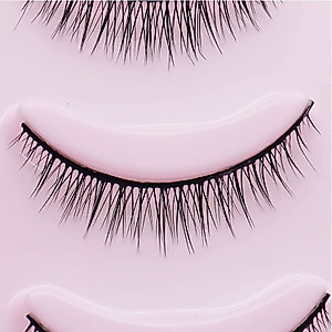 5Pcs False Eyelashes 8mm Short Fake Mink Lashes Enlarge Eyes Natural Perfect Fitting Artificial Fiber Extensions Eye Lashes Fake Lashes, Women's Make Up Tools 5Pcs False Eyelashes 8mm Short Fake Mink Lashes Enlarge Eyes Natural Perfect Fitting Artificial