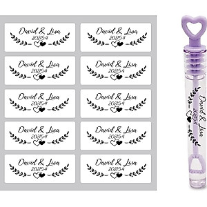 xingfa, Personalized Name Stickers,Personalized Wedding Stickers for Envelopes,Custom Address Stickers,Custom Cosmetic Tube Sticker,Lip Gloss DIY Sticker,Bubble Labels Wedding (1.5CMx1.5CM)