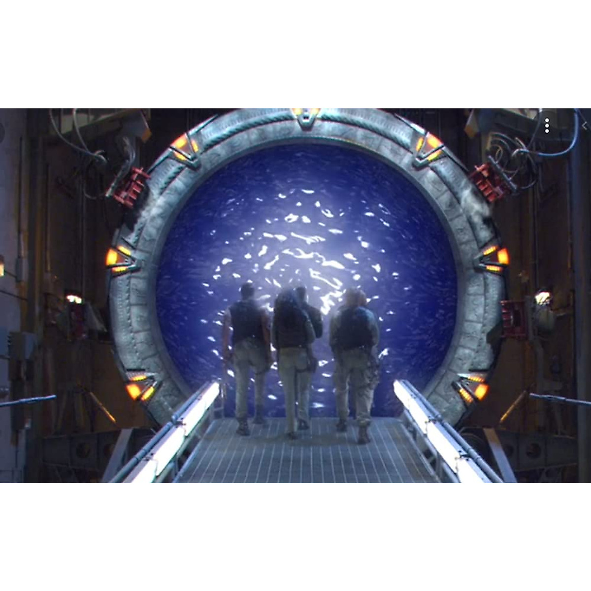 Karc Stargate Mirror Infinity Mirror Tunnel Stargate Model Figure Time Tunnel Merchandise Night Light Table Lamp Desktop Decoration Gift for Children and Adults with Ligh