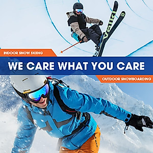 MAMBAOUT 2-Pack Snow Ski Goggles, Snowboard Goggles for Men, Women, Youth, Kids, Boys or Girls