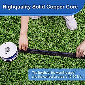 Dr.Tiger Electric Fence for Dogs - Underground Fence for Dogs, with Waterproof and Rechargable Receivers, Tone/Shock Correction Training Collar (In-Ground 2 Dog Fence Kit)