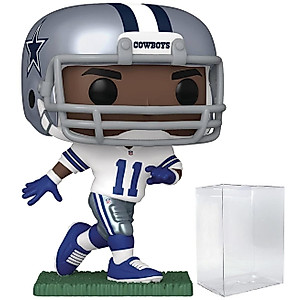 POP Football: Cowboys - Micah Parsons Funko Vinyl Figure (Bundled with Compatible Box Protector Case), Multicolor, 3.75 inches