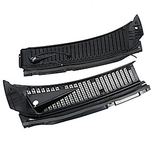 Windshield Wiper Cowl Vent Grille Cover Panels Kit Compatible With 1999-2007 F250 F350 Excursion(Driver&Passenger Side)-Replace Part# 3C3Z-25022A68-AAA & 4C3Z-25022A69-AAA