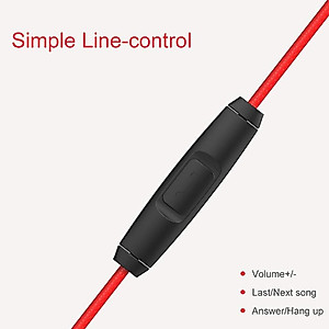 Raxinbang Headset Sports HiFi Sound in-Ear 3.5mm Wired Earphones Headphones Phone Headset for Running Gaming （Red/Silver Grey） (Color : Silver Grey)