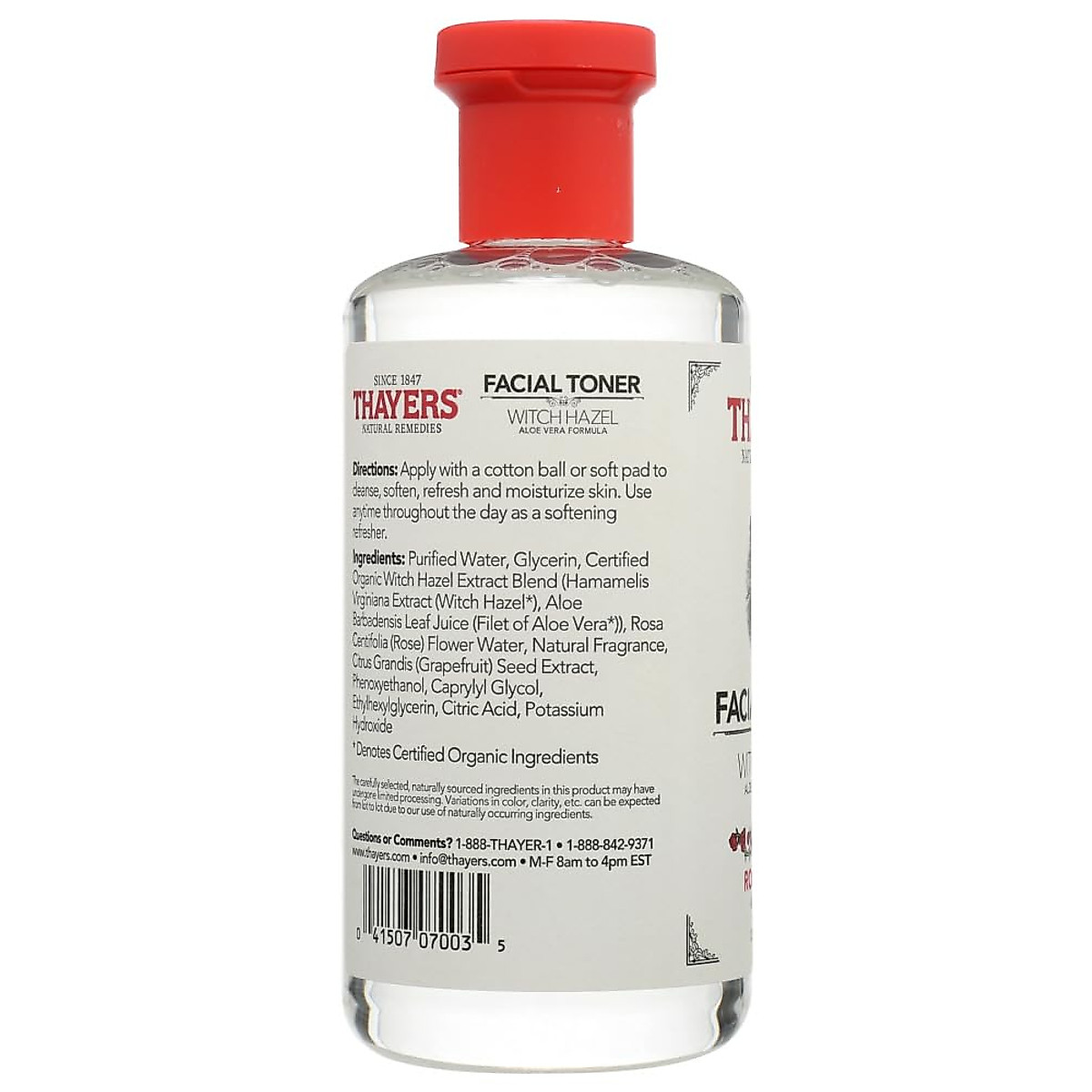 Thayers Rose Petal Witch Hazel with Aloe Vera - 12 oz.(2 pack)