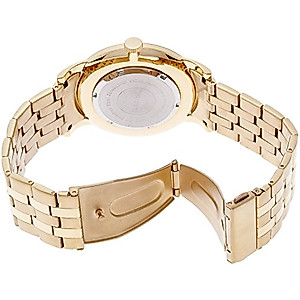 Armitron Men's 20/4962BKGP Black Sunray Dial Gold-Tone Bracelet Watch