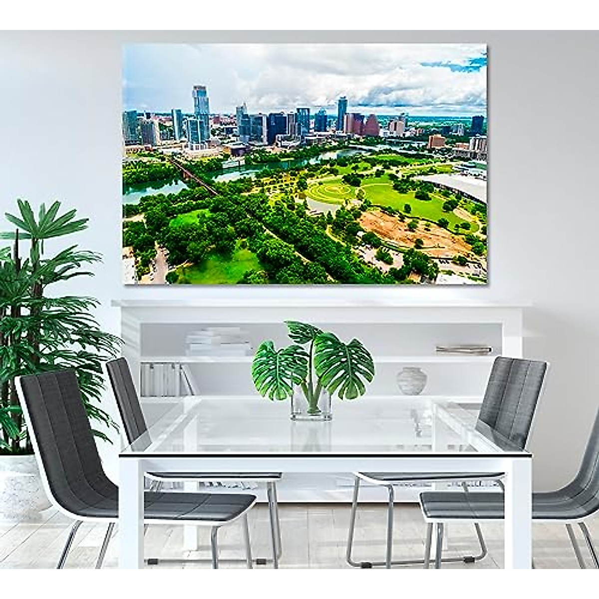 Austin Cityscape USA Canvas Print 3 Panels / 36x24 inches