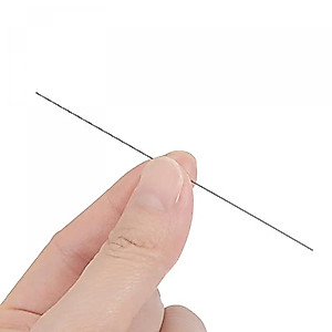 uxcell 20 Pcs 0.5mm Mini Micro Twist Drill Bits, High-Speed Steel Straight Shank Extra Long Drill Bit 80mm for Aluminum Alloy