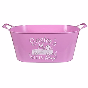 Spring/Easter Plastic Oval Container Great for Easter Baskets Purple Color EASTERS ON ITS Way