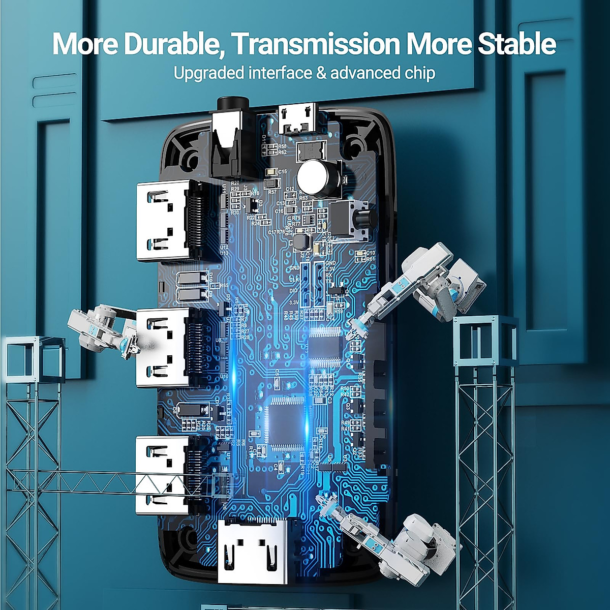 UGREEN HDMI Switch 3 in 1 Out 4K HDMI Splitter, HDMI Switch with Remote Supports HDR CEC 3D HDCP1.4 HDMI 3 Port Box Hub 4K 30Hz, Compatible with PS5 PS4 Xbox Fire Stick Roku Apple TV PC