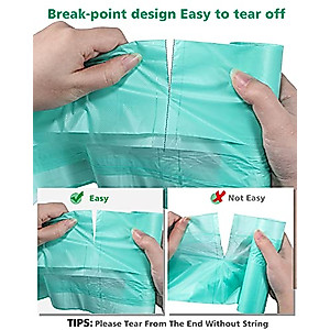 Biodegradable Trash Bags 8 Gallon Trash Bags Drawstring, AYOTEE 75 Counts Medium Trash Bags 8 Gallon Garbage Bags, Unscented 30 Liter Trash Bags Waste Basket Liners for Kitchen Bathroom Office