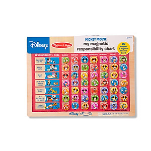 Melissa & Doug Disney Mickey Mouse Clubhouse My Magnetic Responsibility Chart - Routine, Reward Board/ Chart For Toddlers and Kids Ages 3+, Small