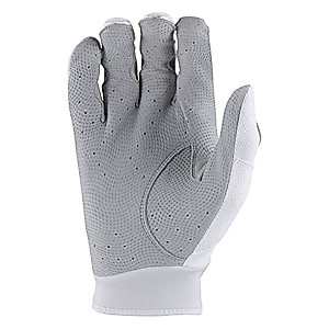 Marucci 2021 ADULT SIGNATURE BATTING GLOVES, WHITE/WHITE, ADULT SMALL