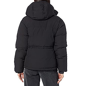 Amazon Essentials Women's Short Waisted Puffer Jacket (Available in Plus Size), Black, X-Small